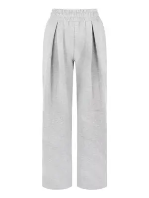 Manière De Voir Pleated Straight-leg Track Pants - Grey