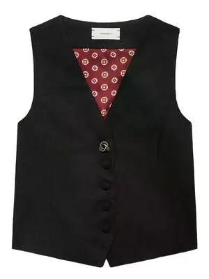 Malìparmi Button-fastening Waistcoat - Black