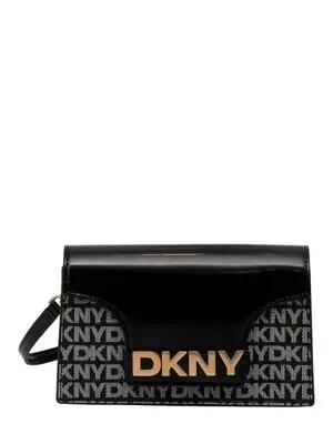 Dkny Logo Satchel - Black