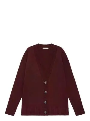 Malìparmi Button V-neck Cardigan - Red