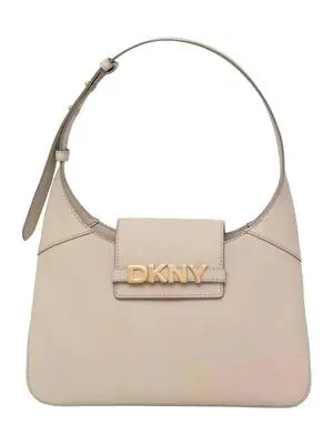 Dkny Logo-detail Shoulder Bag - Neutrals