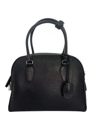 THE ROW India 10.00 Leather Tote Bag - Black