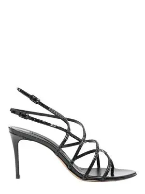 Casadei 90mm Round-toe Sandals - Black