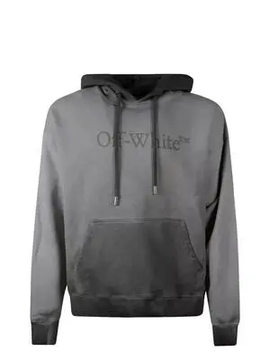 Off-White Logo-print Hoodie - Grey