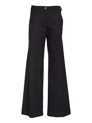 QL2 QUELLEDUE Marica Flat-front Trousers - Black
