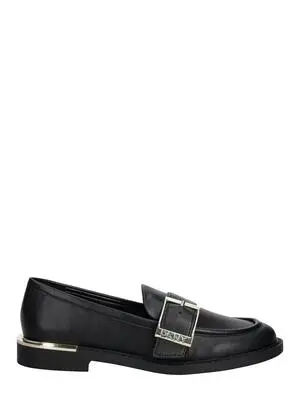 Dkny Ruellia Buckle-strap Loafers - Black