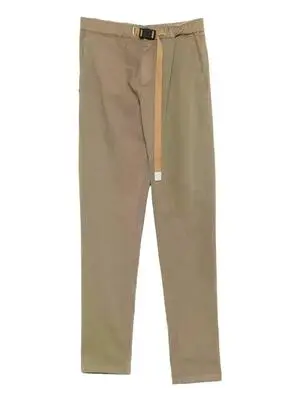 WHITE SAND Robert Belted Trousers - Brown