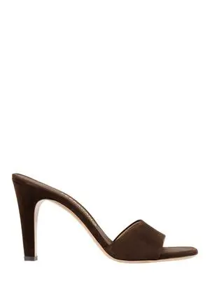 FERRAGAMO High-heeled Slide - Brown