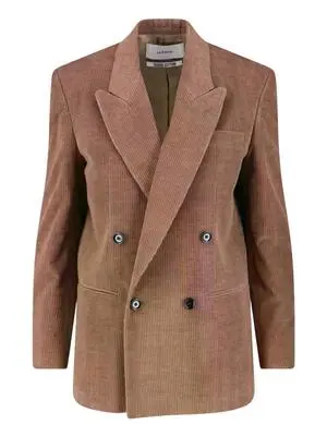 LARDINI Peak-lapel Double-breasted Blazer - Brown