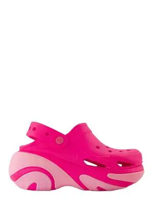 CROCS Platform Heel Clogs - Pink