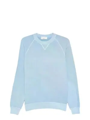 FILIPPO DE LAURENTIIS Raglan-sleeve Crew-neck Sweatshirt - Blue