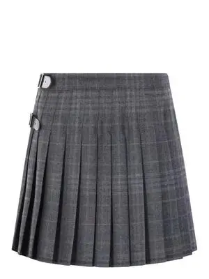 BALENCIAGA Tartan Patterned Skirt