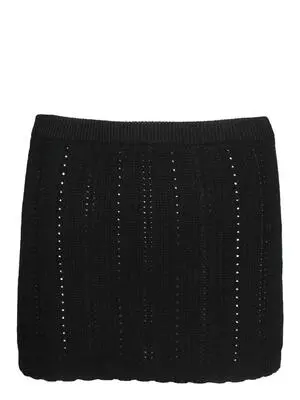 FRAME X Amelia Gray The Getaway Mini Skirt - Black
