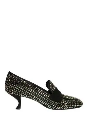 LA ROSE 50mm Crystal-embellished Pumps - Black