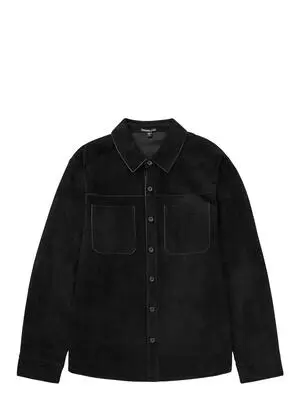 JAMES PERSE Suede Shirt - Black