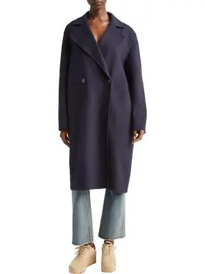 Stella McCartney Wool Melton Coat - Ink