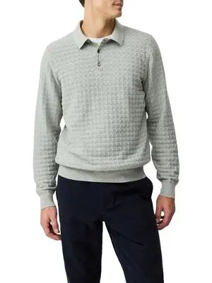 Rodd & Gunn Redruth Long Sleeve Polo - Grey Marle