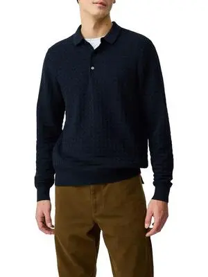 Rodd & Gunn Redruth Long Sleeve Polo - Navy