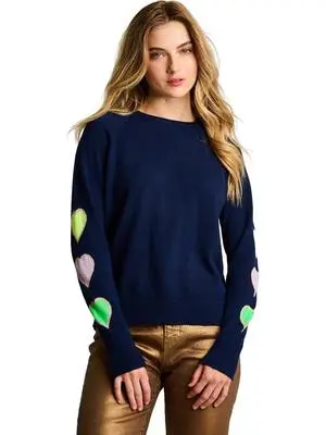 Lisa Todd Love Affairs Cotton Sweater - Navy