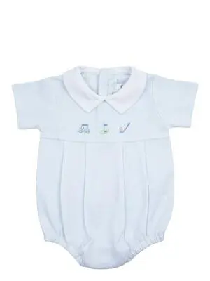 CUCLIE Golf Pima Bubble Romper - Lt.blue