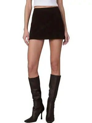 JOE'SJEANS Faux Suede A-Line Miniskirt