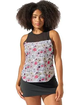 BOBBE ACTIVE Love All Tank - Sunset Floral