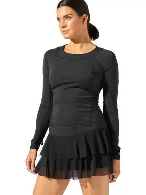 BOBBE ACTIVE Her Majesty Long Sleeve Top - Black