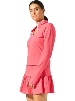 BOBBE ACTIVE Volley Long-Sleeve Top Pink Melon