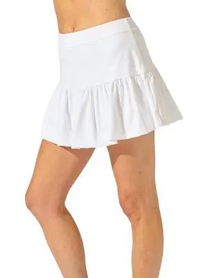 BOBBE ACTIVE Challenger Bubble Skirt White