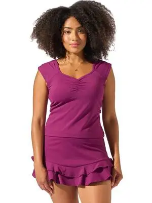 BOBBE ACTIVE Tiebreaker Tank Top - Royal Purple