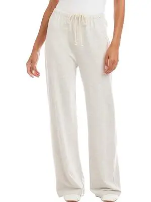 Karen Kane Wide Leg Drawstring Sweatpants - Heather