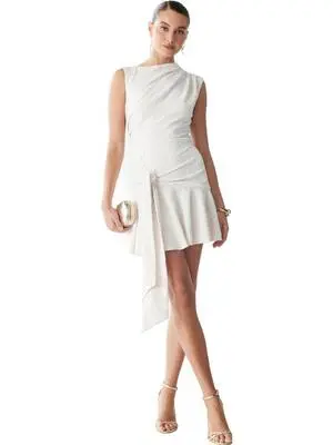 SAVEL Liona Mini Dress - Ivory Palms