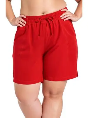 CALYPSA 7" Board Shorts - Red