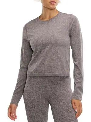 PELOTON Seamless Melange Long Sleeve - Cocoa