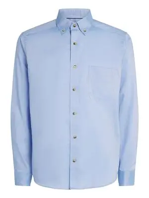 Eton Organic Cotton Oxford Shirt - Blue