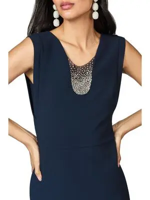 Sachin & Babi Embellished Natalie Gown - Midnight
