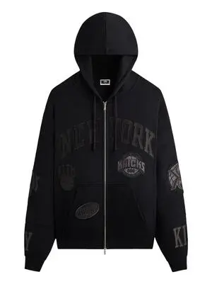 Kith For The New York Knicks Mash Up Braxton Vintage Hoodie - Black