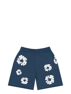 DENIM TEARS Cotton Wreath Sweatshorts - Blue