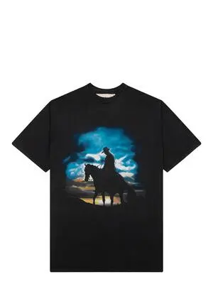 ONE OF THESE DAYS Harvest Moon T-shirt - Black