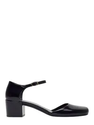 THE ROW Penelope Ankle Strap Pumps - Black