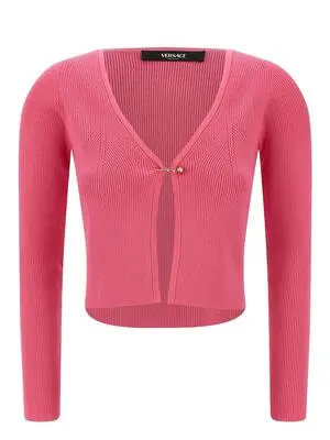 Versace Ribbed Top - Fuchsia