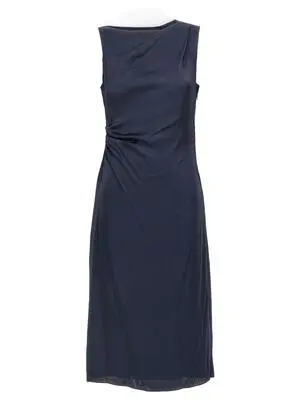 Theory Sleeveless Drape Dress - Blue