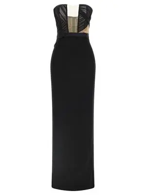 NENSI DOJAKA Sleeveless Gown - Black