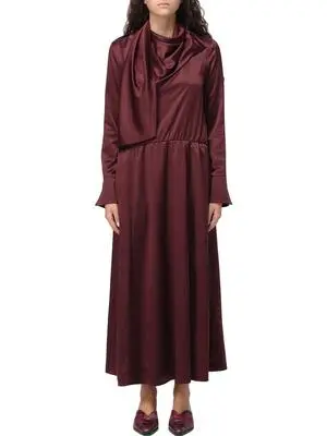 Pinko Long Sleeve Dress - Burgundy