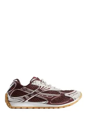 BOTTEGA  VENETA Orbit Lace-up Sneakers - Barolo/silver