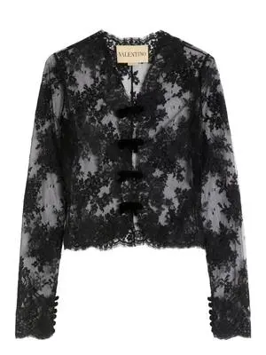 Valentino Garavani Lace-panel Top - Black