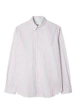 Paul Smith Classic-fit Light Red Stripe Cotton Button-down Shirt - Pink