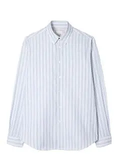 Paul Smith Classic-fit Stripe Cotton Button-down Shirt - Blue