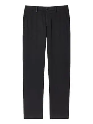 Paul Smith Washed Stretch Cotton-twill Chinos - Black