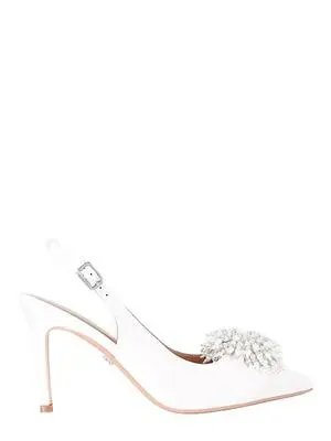 Carvela Lucia Satin Courts - White